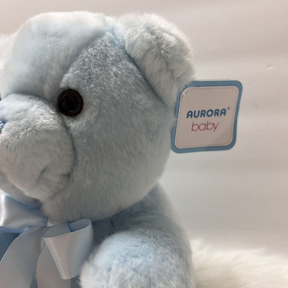 Aurora | Toys | Aurora World Baby Boy Blue Teddy Bear Sitting Plush ...